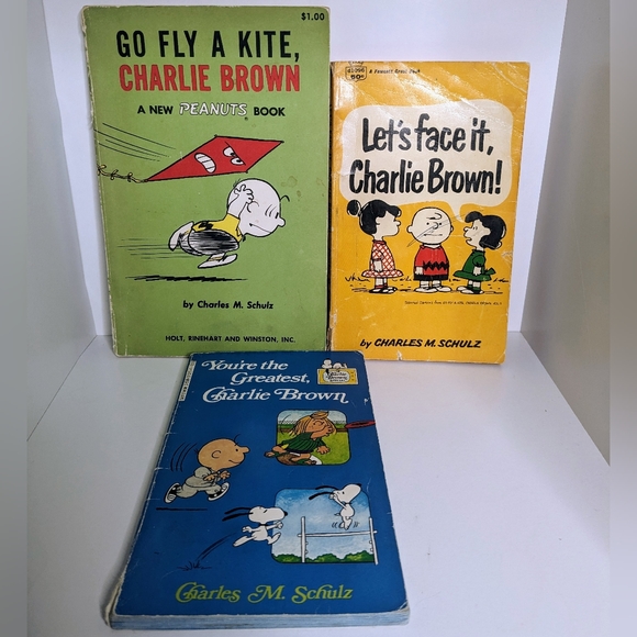 Peanuts | Other | 3 Charlie Brown Books From The 96s And 1970s | Poshmark
